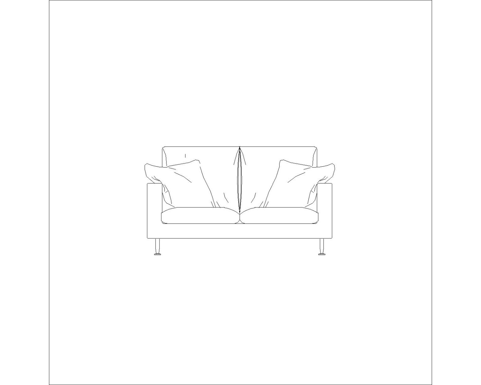 Sofa Elevation 12 CAD Block Cadblockdwg sofa-elevation-12-cad-block-cadblockdwg