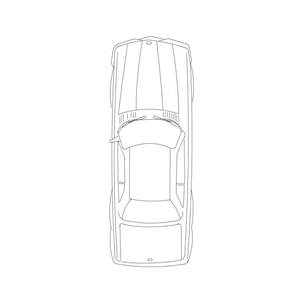 Sports car Type 2: 2D Elevation - Cadblockdwg