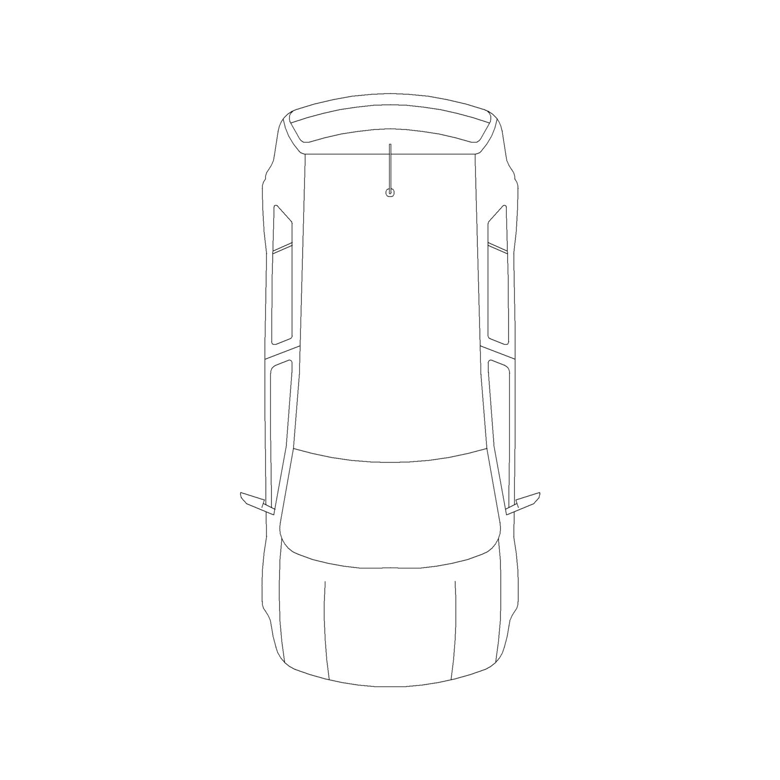 2 Door Car: 2D Elevation - Cadblockdwg